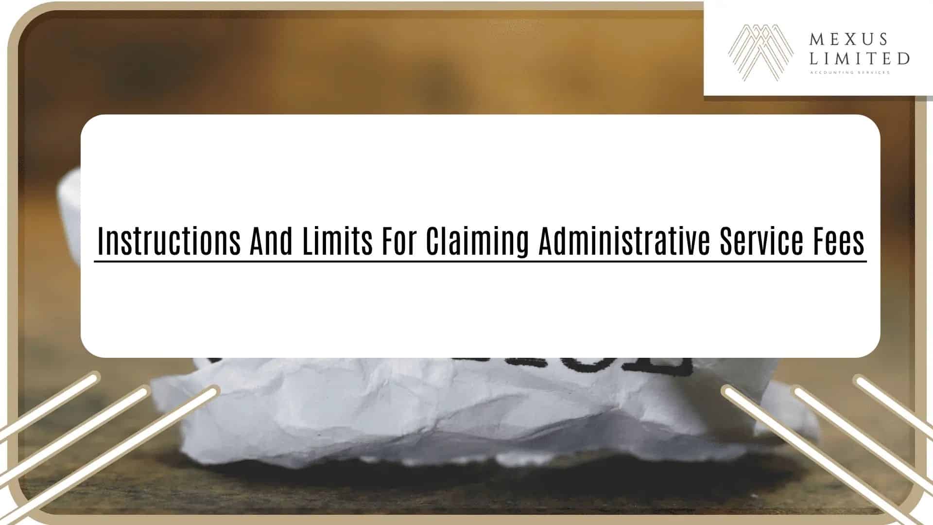 Instructions and Limits for Claiming Administrative Service Fees (2024 ...