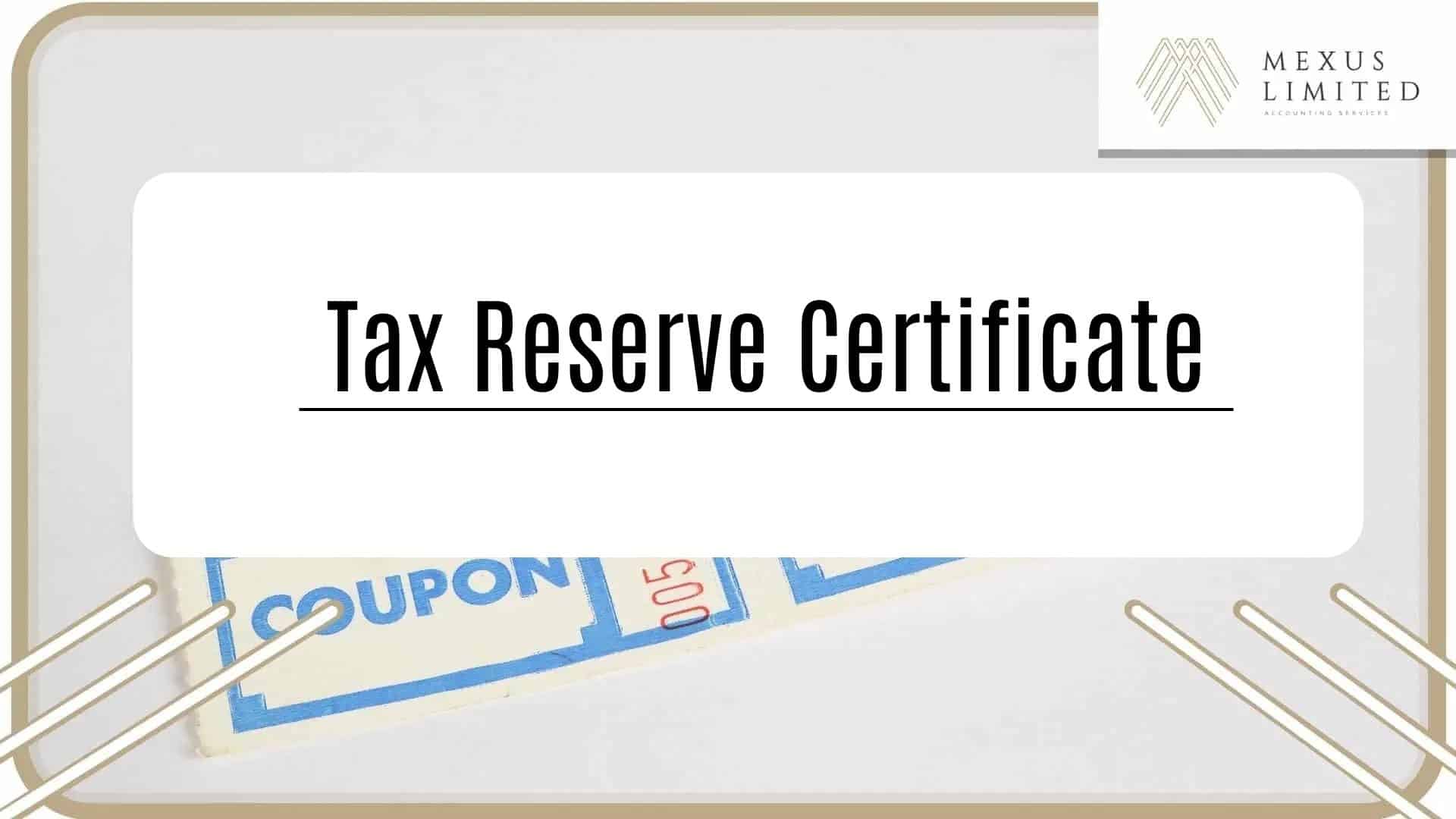 Tax Reserve Certificate (2024) - Mexus 會計事務所