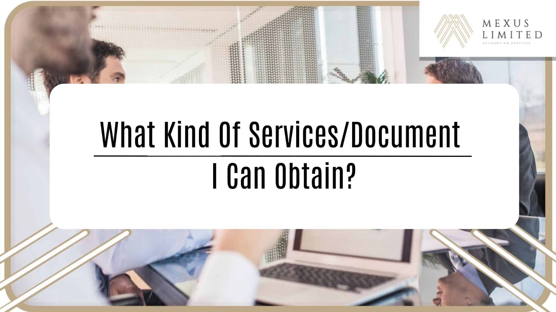 What kind of services/document I can obtain? (2024) - Mexus 會計事務所