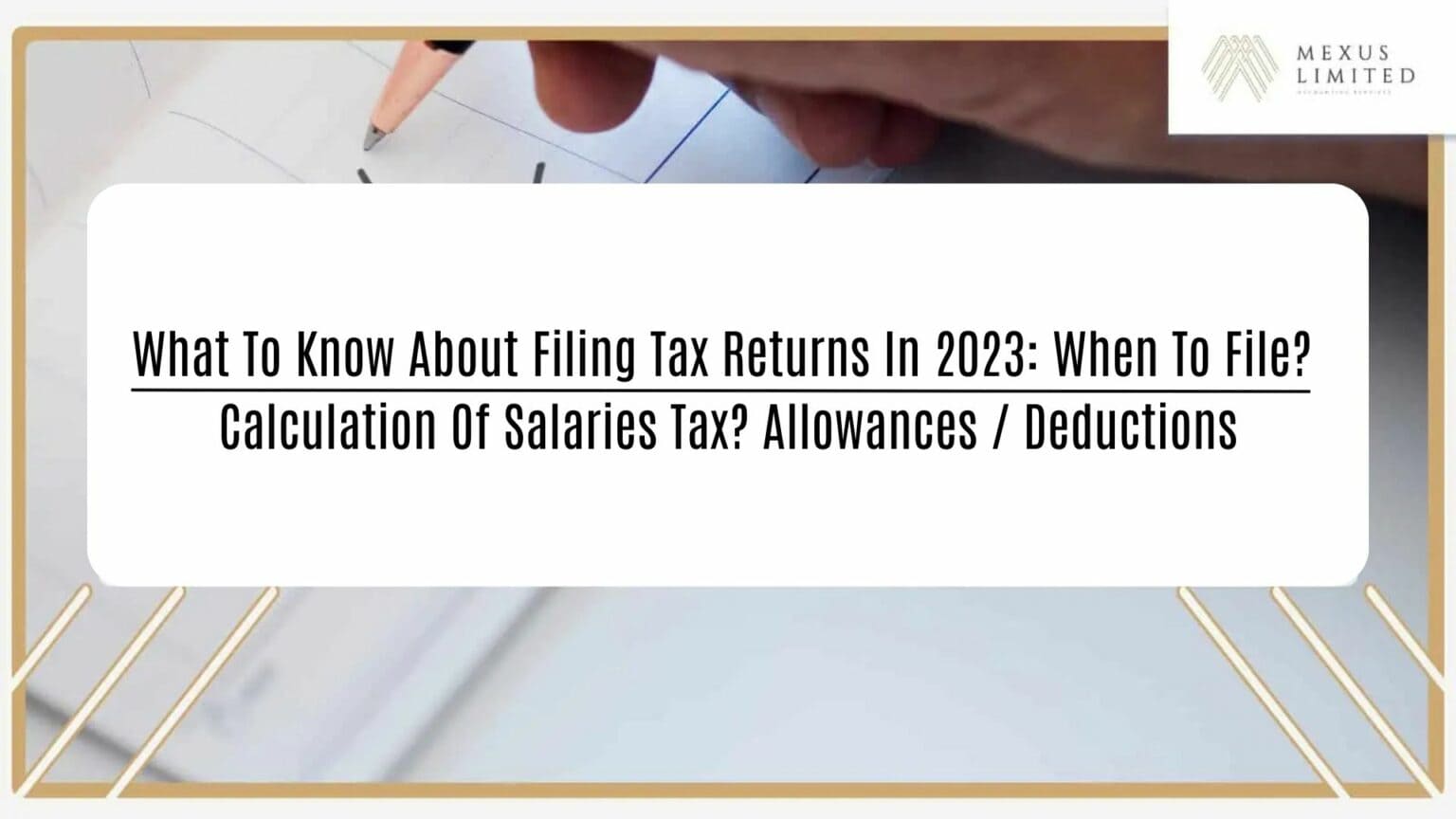What to know about filing tax returns in 2023: When to file? Calculation of Salaries Tax ...