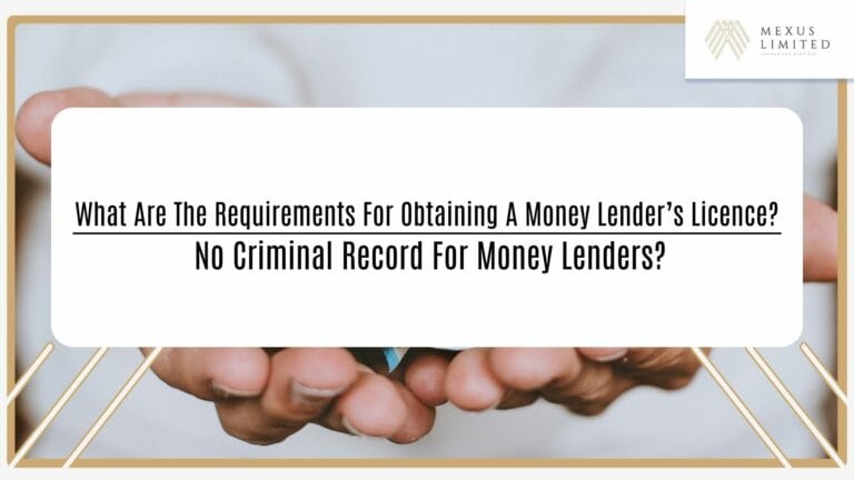 What are the requirements for obtaining a money lender's licence? No ...