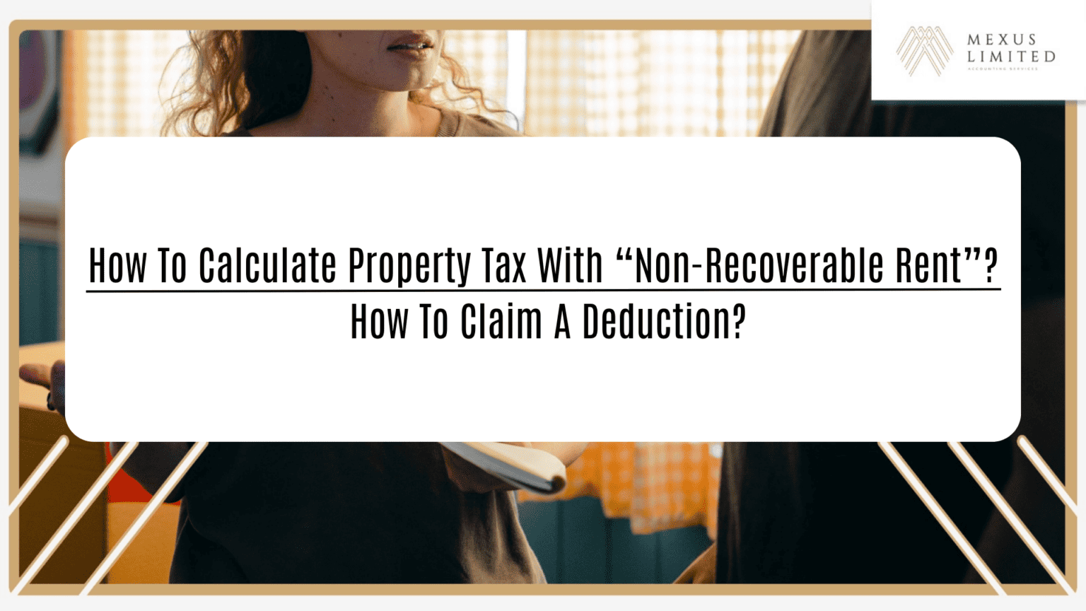 How to calculate property tax with "non-recoverable rent"? How to claim ...