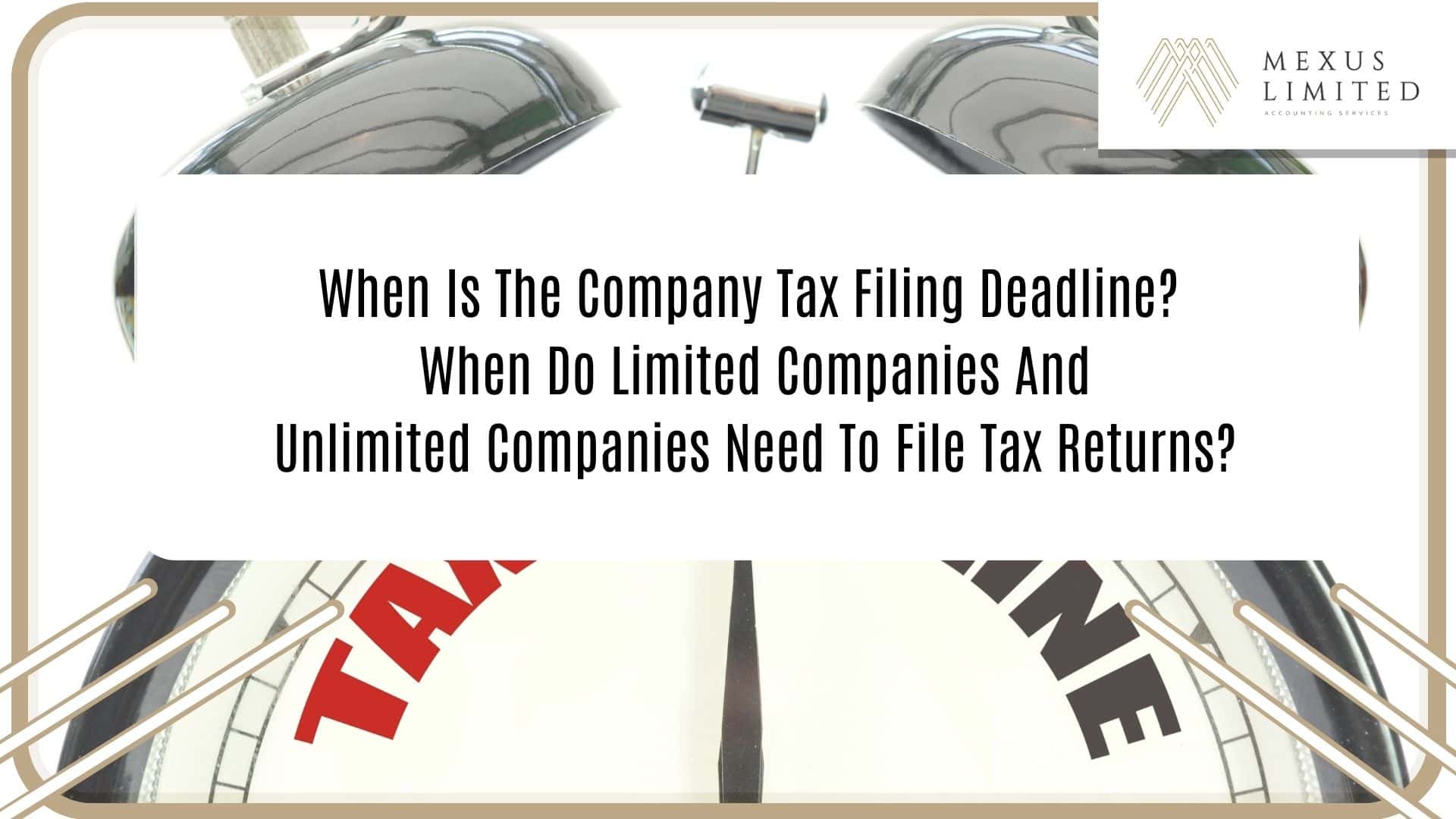 When is the company tax filing deadline? When do limited companies and ...
