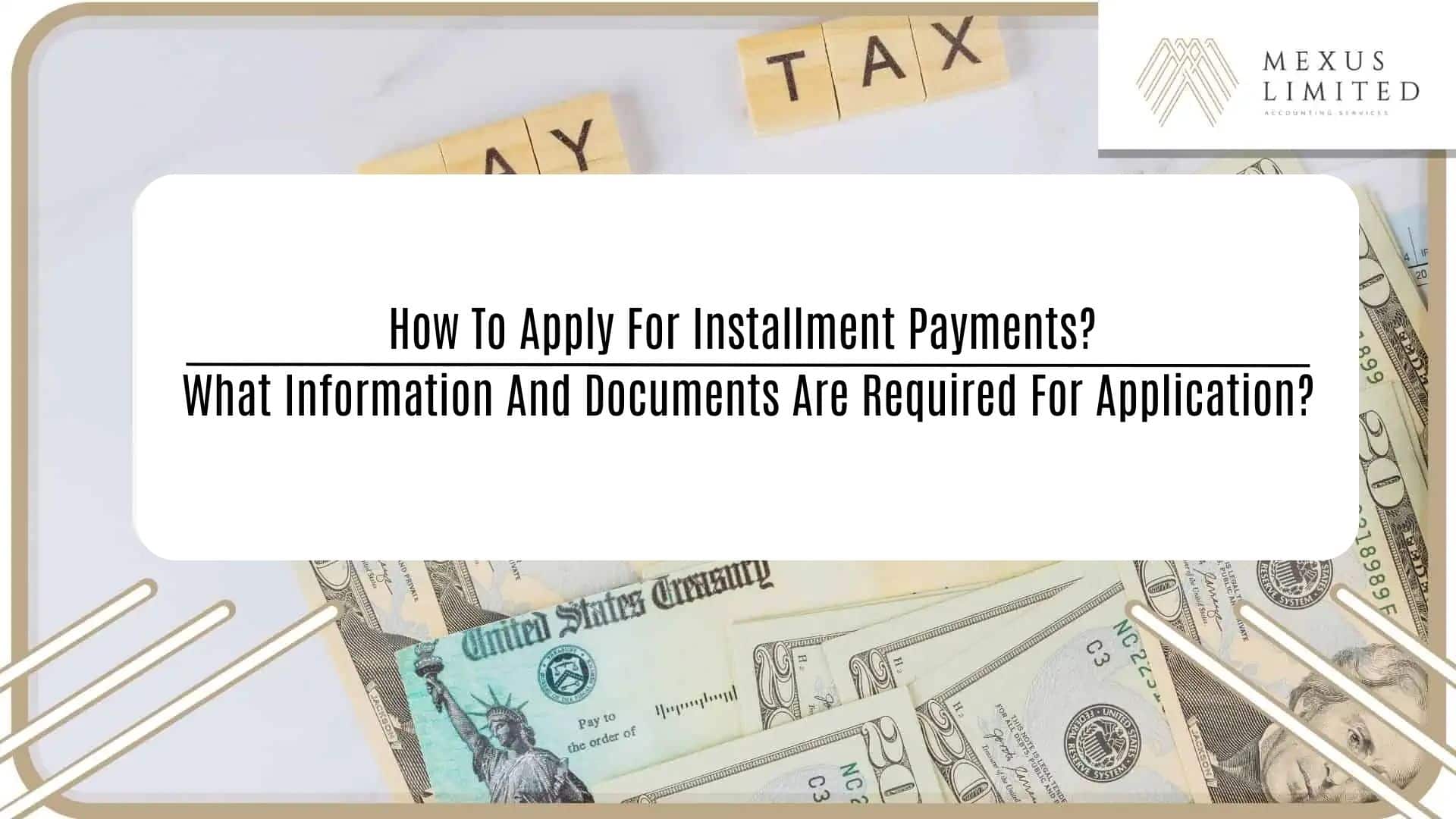 How to apply for installment payments? What information and documents ...