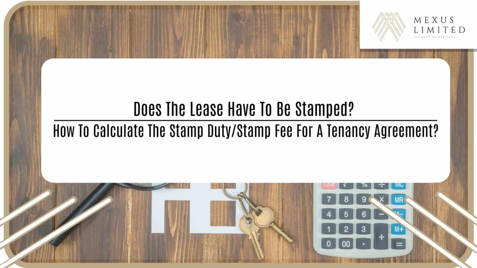 Does the lease have to be stamped? How to calculate the stamp duty ...